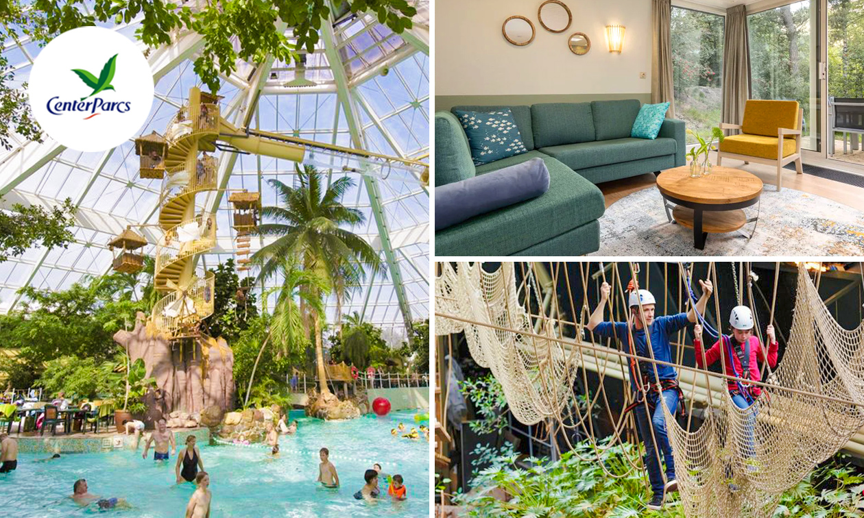 Center Parcs Parc Sandur, Weekend of (mid)week weg (4, 6 of 8 pers) in ...