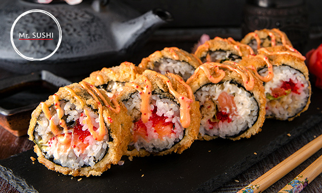 Spontaan uit eten bij Mr. Sushi Uden, Afhalen: crispybox (20 stuks ...